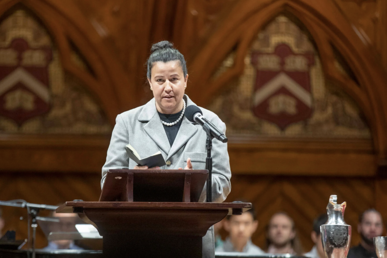 Power of poetry, warning to preserve academic freedom | Harvard